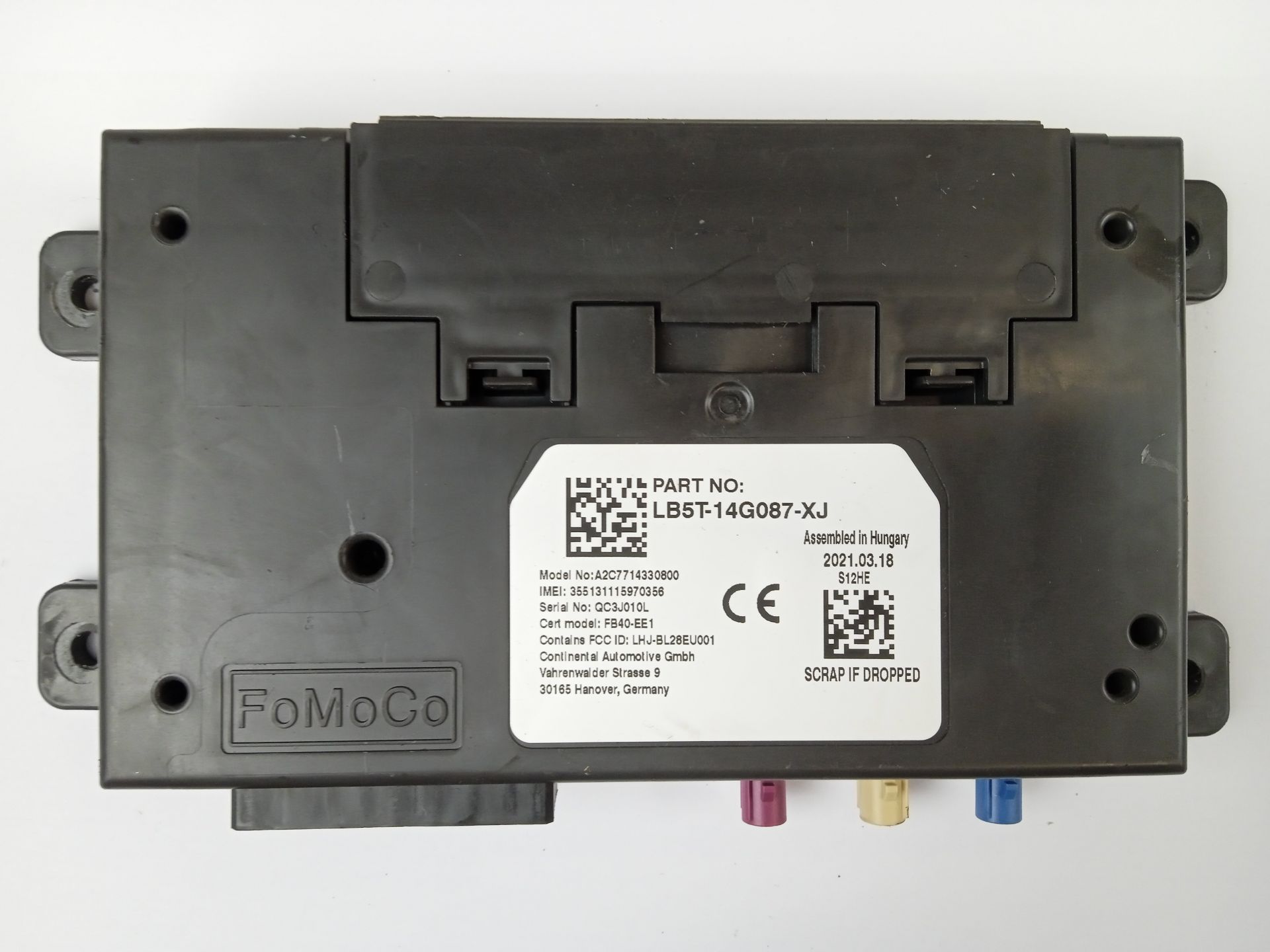 Modulo Electronico Ford Puma Ztje 2021 6348lrj Lb5t14g087xj 1094626